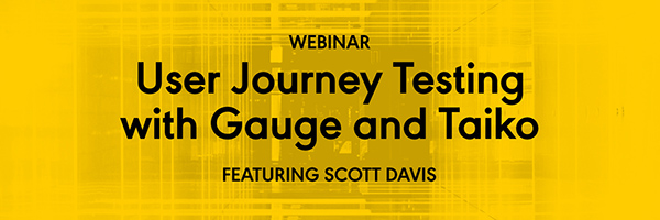 User Journey Testing with Gauge and Taiko